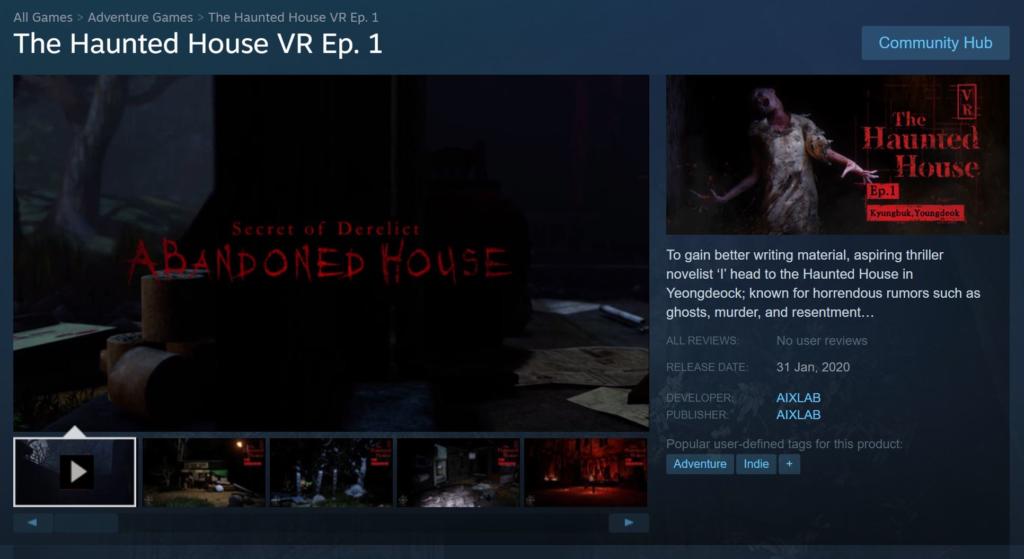 Korean Startup AIXLAB’s Popular Haunted House Experience Game, “The ...